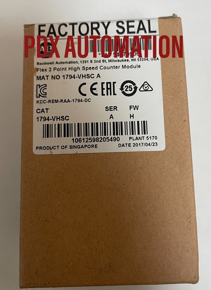 2017 Sealed 1794VHSC Allen Bradley High Speed Counter Catalog 1794-VHSC ...