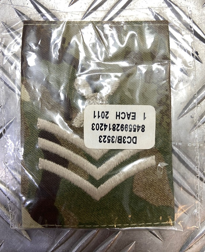 MTP Multicam Rank Slide Genuine British Army, RAF Chief Technician ...