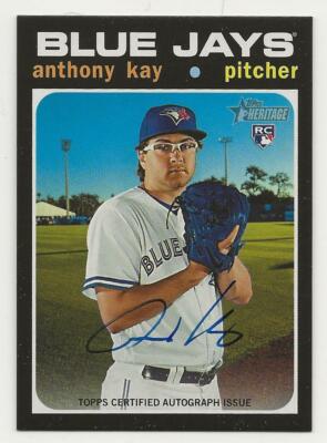 2020 Topps Heritage ANTHONY KAY Real One Autograph Auto Blue Jays RC ...