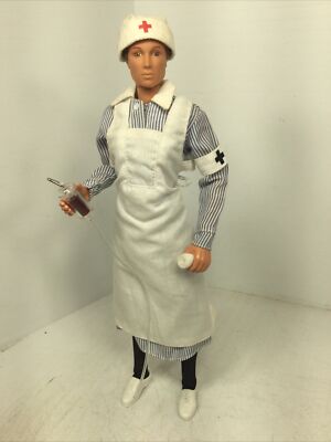1/6 CUSTOM HASBRO GI JOE / JANE WW2 HOSPITAL NURSE MEDICAL MEDIC + I.V ...