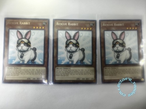 3x "Rescue Rabbit" KICO-EN034 (R) Yugioh! King's Court NM | eBay