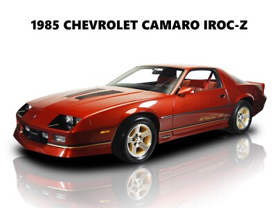 1985 Chevrolet Camaro IROC-Z in Bronze New Metal Sign: 12x16" Ships ...