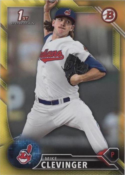 2016 Bowman - Prospects Mike Clevinger #BP52 Yellow (RC) for sale ...