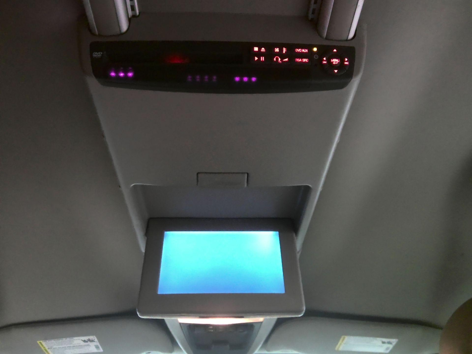 2007 - 2009 Chevy Uplander Gray Roof Console DVD Player & Screen (opt ...