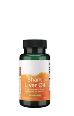 Eco Shar Liver Oil 550 mg/Squalene/Alkoxyglycerols 120 Softgels ...