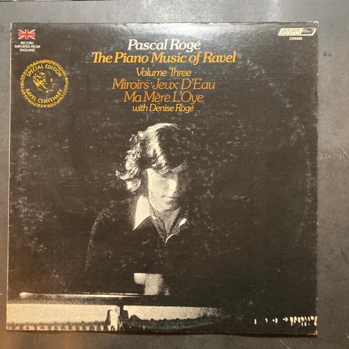 PASCAL RAGE piano music of ravel LP | eBay