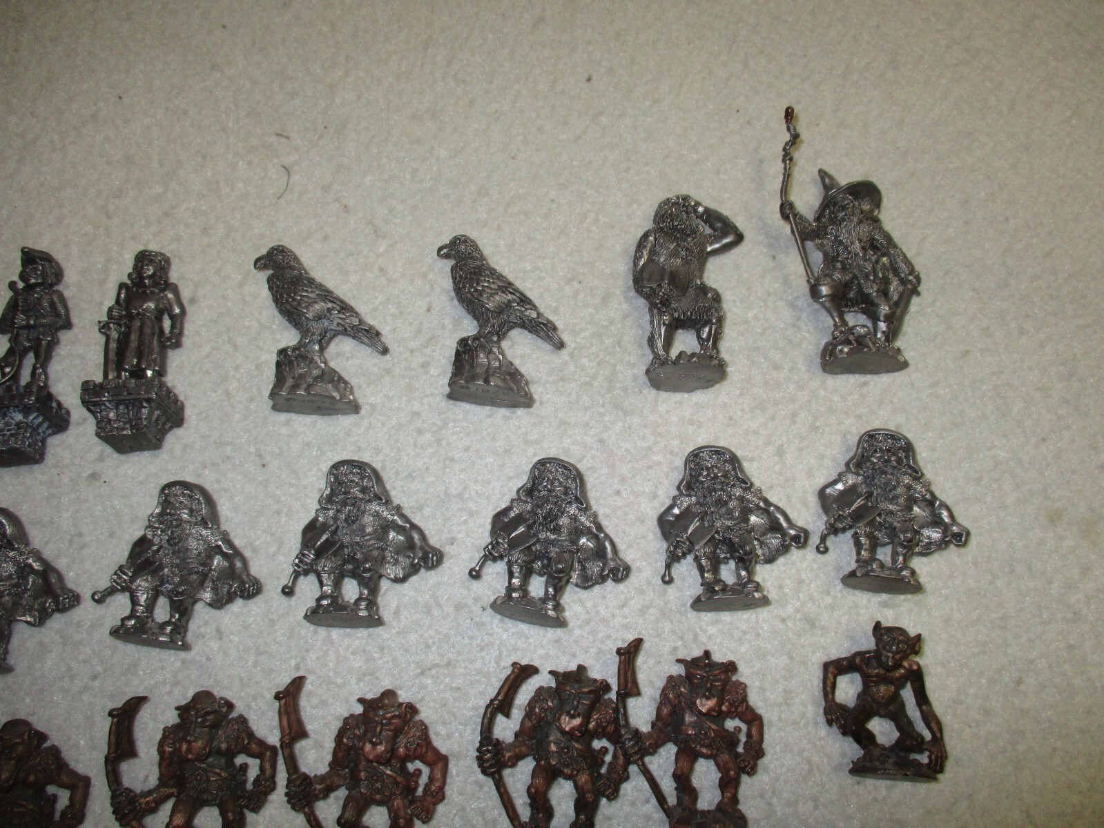 HOBBIT CHESS SET 1979 FELLOWSHIP FOUNDRY COMPLETE SET KEVIN O'HARE ...