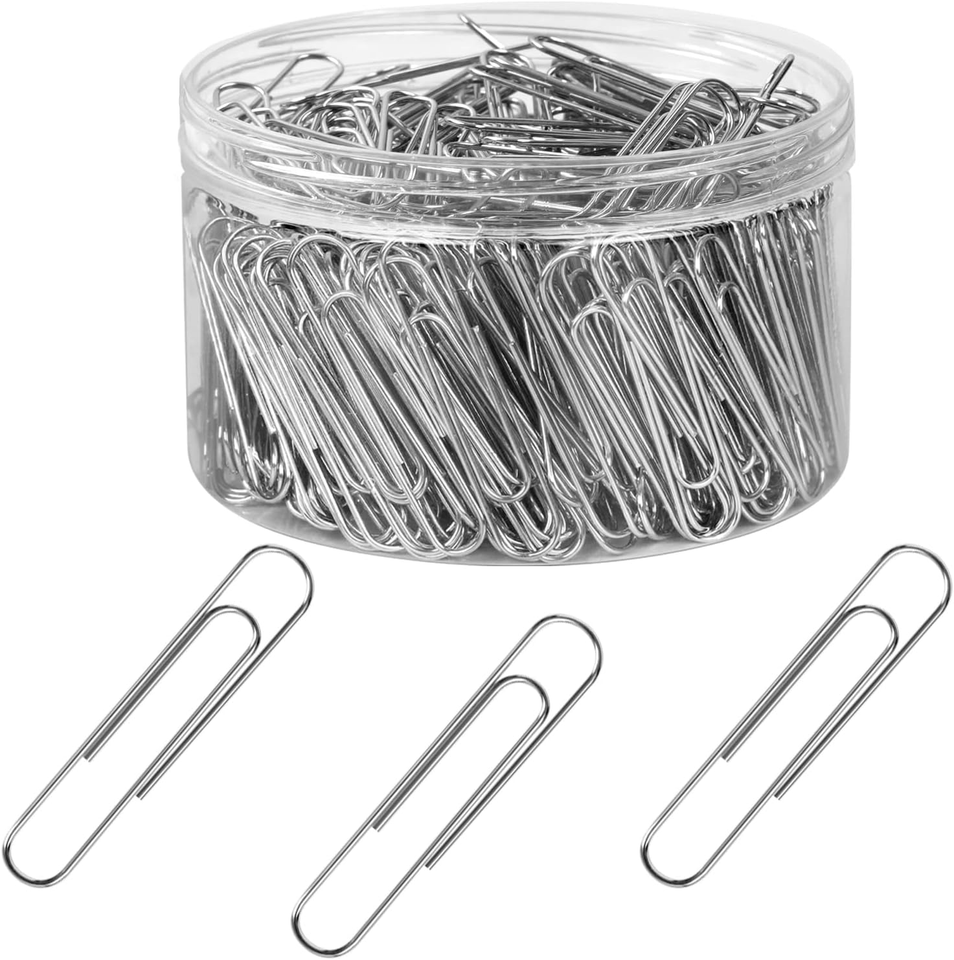 280 Pcs Large Paper Clips, 2 Inch Jumbo Silver Paperclips, Stainless ...
