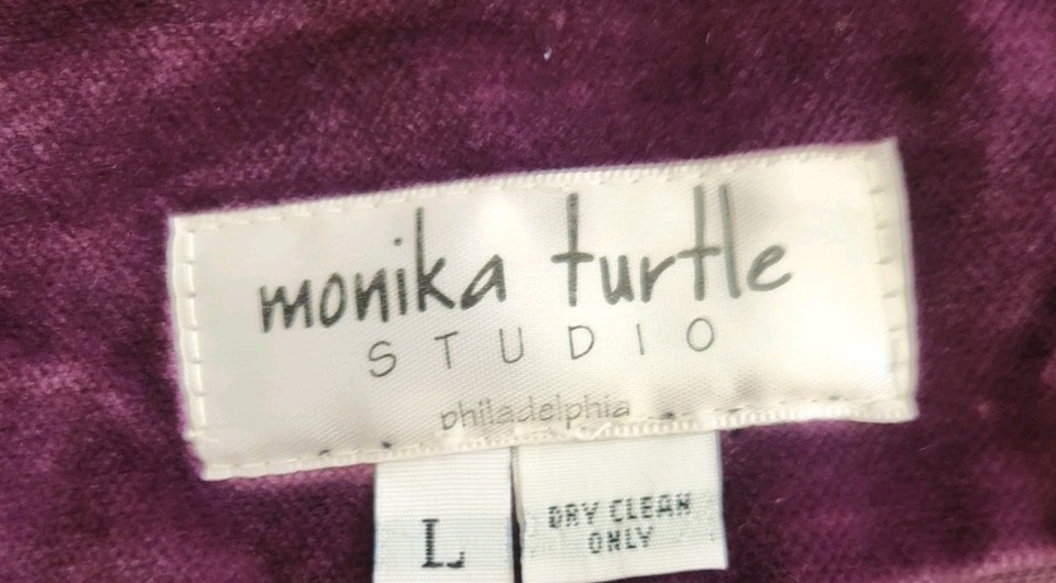 Monika Turtle Whimsigoth Purple Velvet Sleeveless Long Vest Overlay ...
