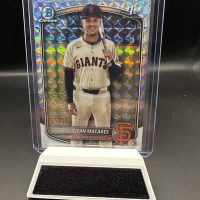 DJEAN MACARES 2025 BOWMAN CHROME PROSPECT 1ST BOWMAN GEOMETRIC ...