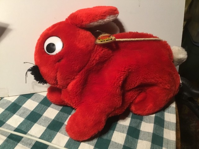 LEGO Duplo blocks red rabbit from 1984 zippered carry case no blocks | eBay