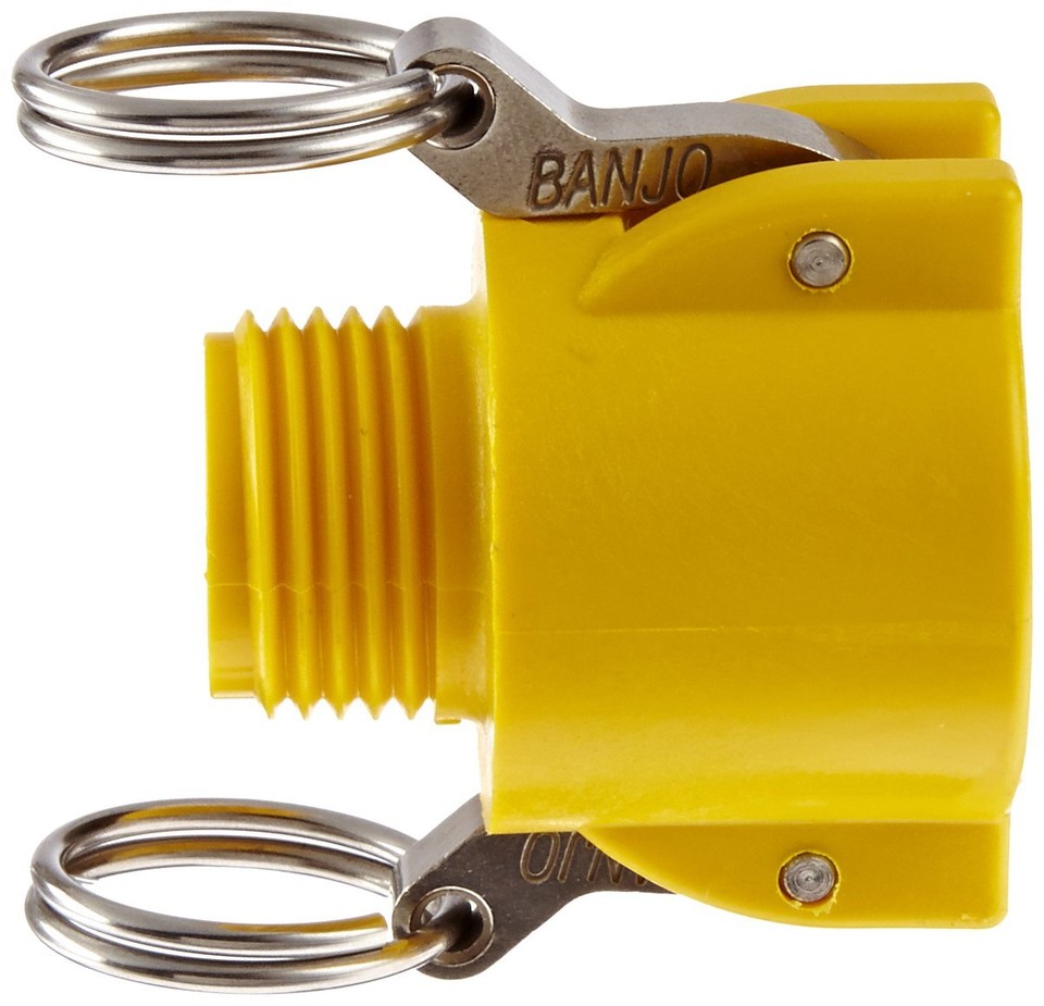 Banjo GHMT075B Polypropylene Cam & Groove Fitting, 3/4" Coupler x GHT ...