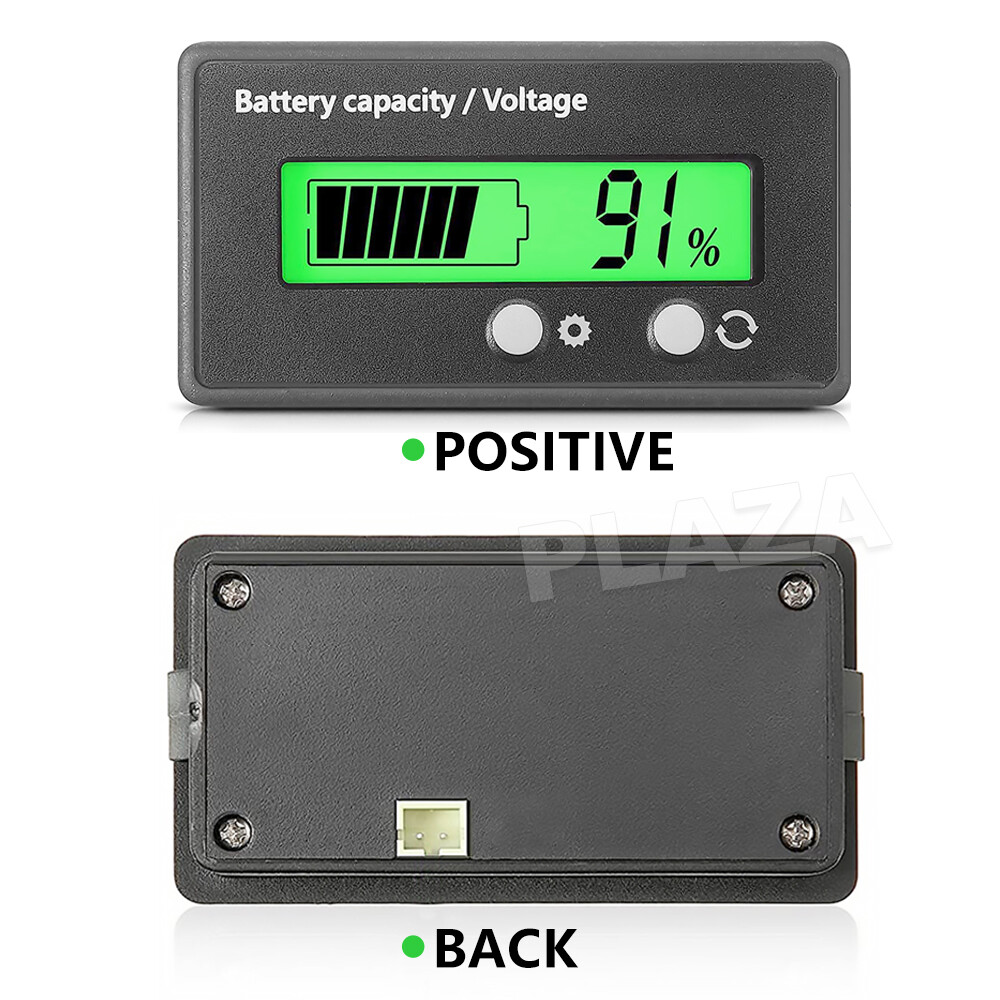 LCD 12V 24V 36V 48V Battery Status Voltage Voltmeter Monitor Meter Caravan New | eBay Australia