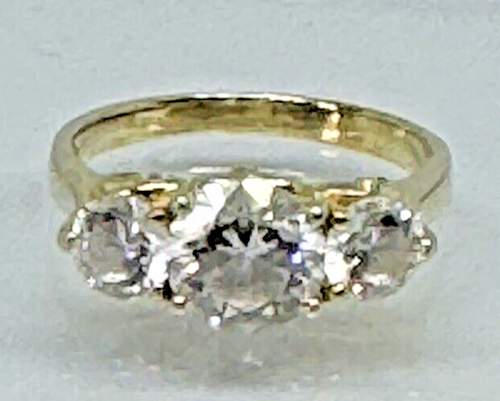 HSN Victoria Wieck CZ Anniversary Ring Sterling Silver 3-Stone w ...