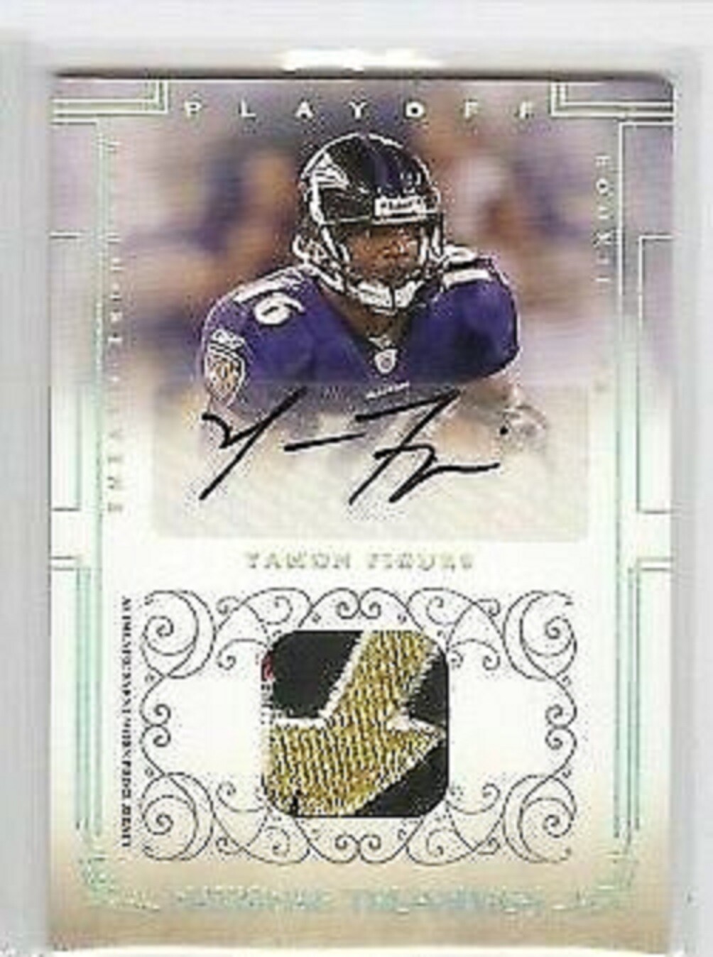 YAMON FIGURS 2007 PANINI NATIONAL TREASURES AUTO 3CLR PATCH#16/25 ...