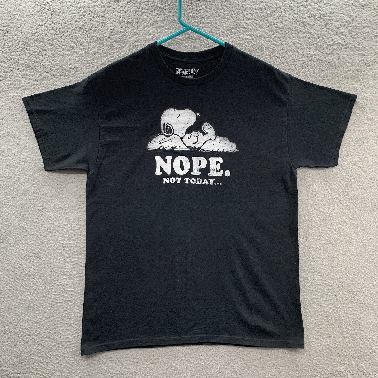 Peanuts Snoopy Dog Nope Not Today Logo Black Graphic … - Gem