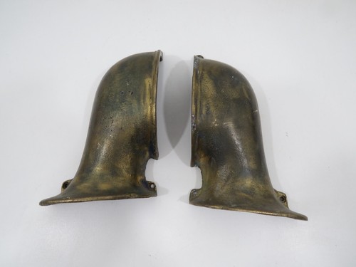 PAIR 3 INCH 1/2 CUT BRONZE FUNNEL DORADE COWL VENT BOAT SHIP (E3B-V444B ...