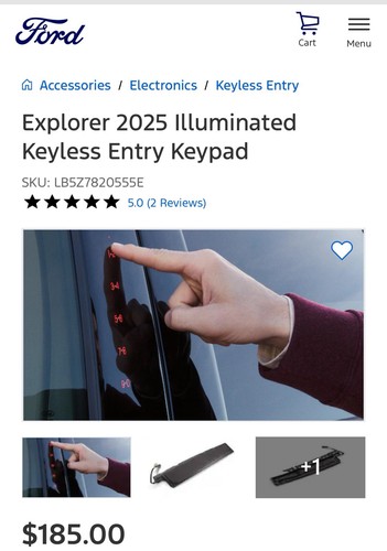 Illuminated Keyless Entry Keypad - Ford (LB5Z-7820555-E) | eBay