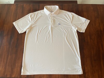RHOBACK Shirt Mens XL Solid White Stretch Performance Golf Polo Short Sleeve | eBay