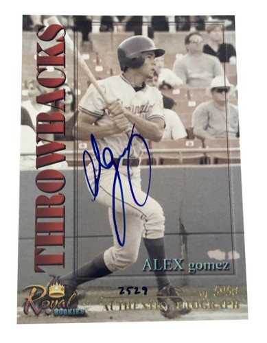 2001 Royal Rookies Throwbacks - Autographs #25 - Alexis Gomez Auto ...