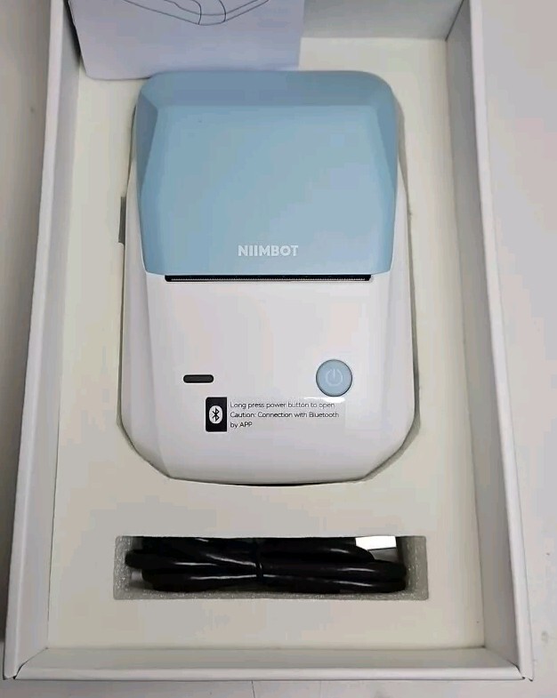 Nimbot B1 Label Printer Portable Pocket Label Maker Bluetooth BLUE | eBay