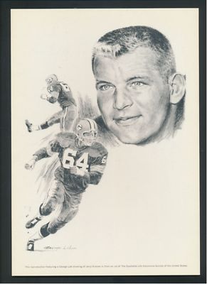 JERRY KRAMER 1980 REPRODUCTION OF 1961 GEORGE LOH DRAWINGS/ LITHOGRAPH ...