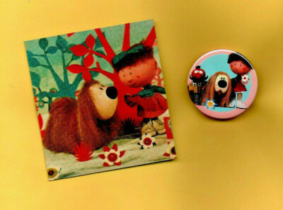 MAGIC ROUNDABOUT BADGE & FRIDGE MAGNET. Cult TV, 60's, children's TV ...