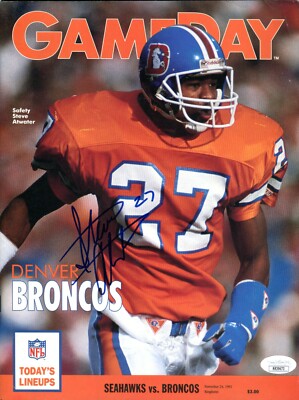 JSA Steve Atwater Autographed Signed AUTO 11/24/1991 Game Day Program ...