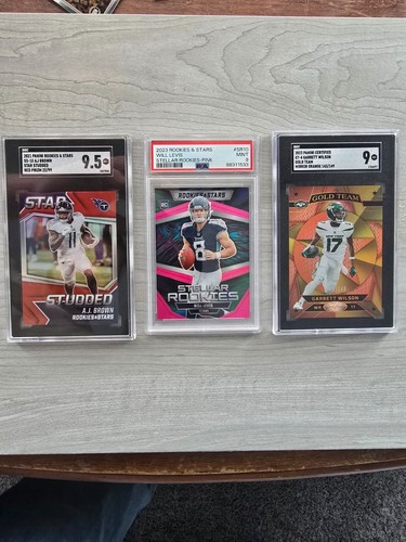 PSA and SGC football card slabs/ lot of 3/ numbered cards | eBay