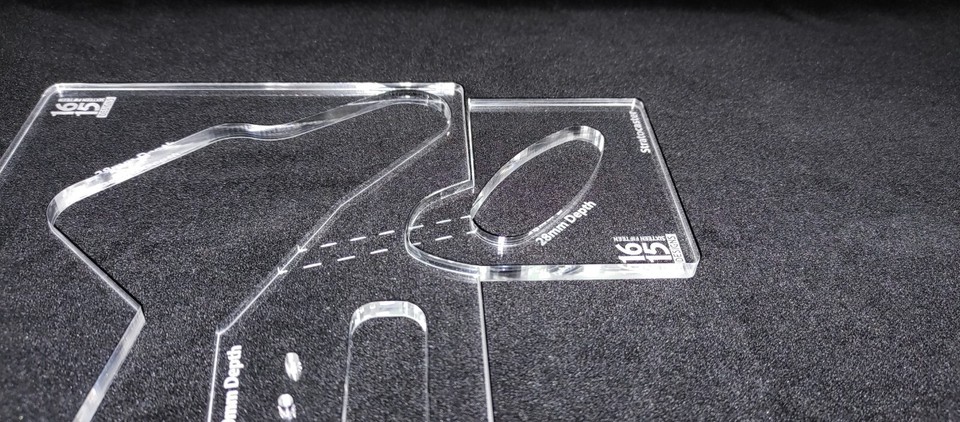 Acrylic Stratocaster Routing Template - 1615 Designs | eBay