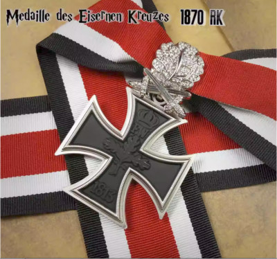 High Quality 1870 German Knight Cross Iron Cross Pendant Oak Leaf Medal ...