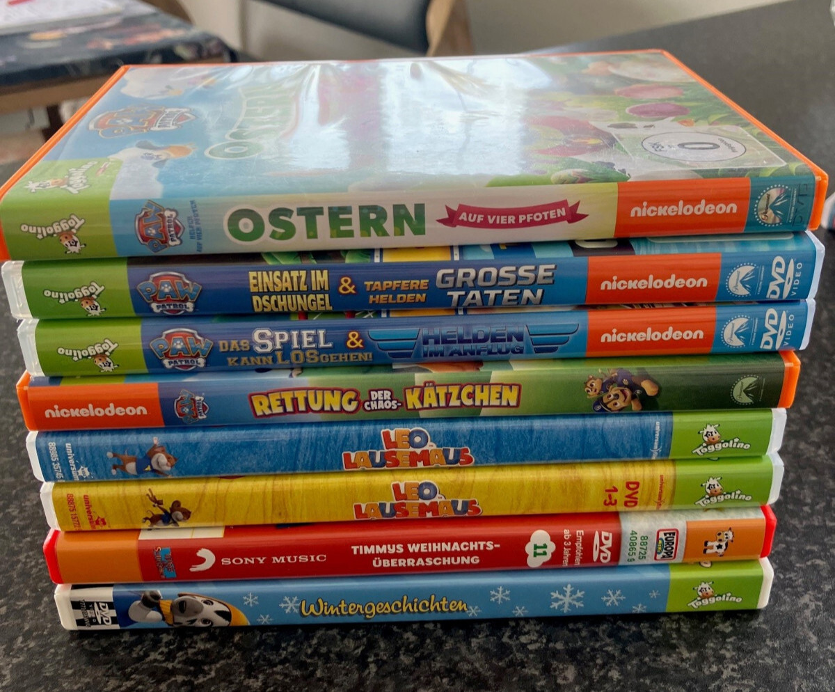 Kinder DVDs: Paw Patrol, Leo Lausemaus, Timmy, Zeo Zebra | eBay