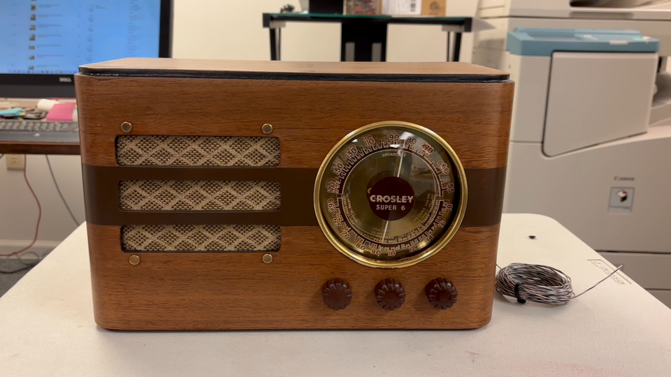 Very Unique 1937 Crosley 637 Super 6 Antique Radio - Restored - Exc ...