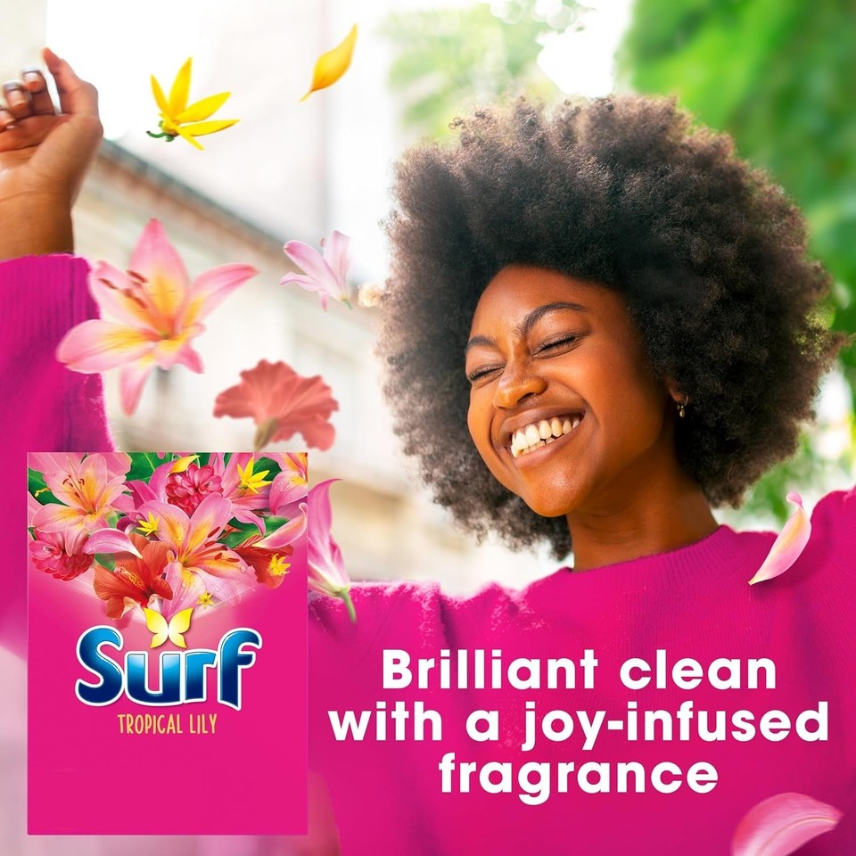 Surf Tropical Lily Washing Powder joy-infused fragrance with natural ...