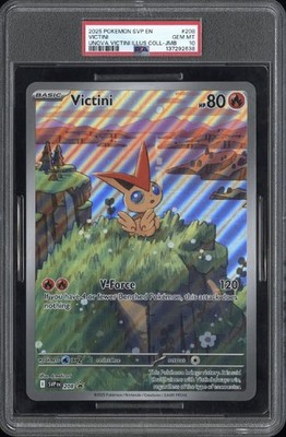 2025 Pokemon Victini Illustration Collection SVP 208 Jumbo Card PSA 10 ...