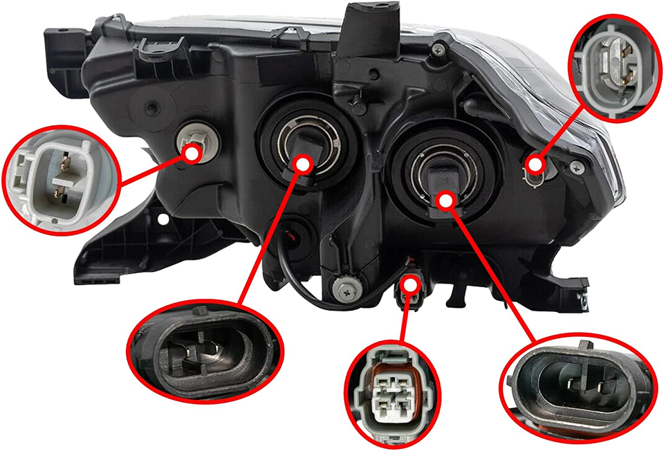 for 2017 to 2019 Toyota TACOMA Right Passenger Headlamp LED Type Black ...