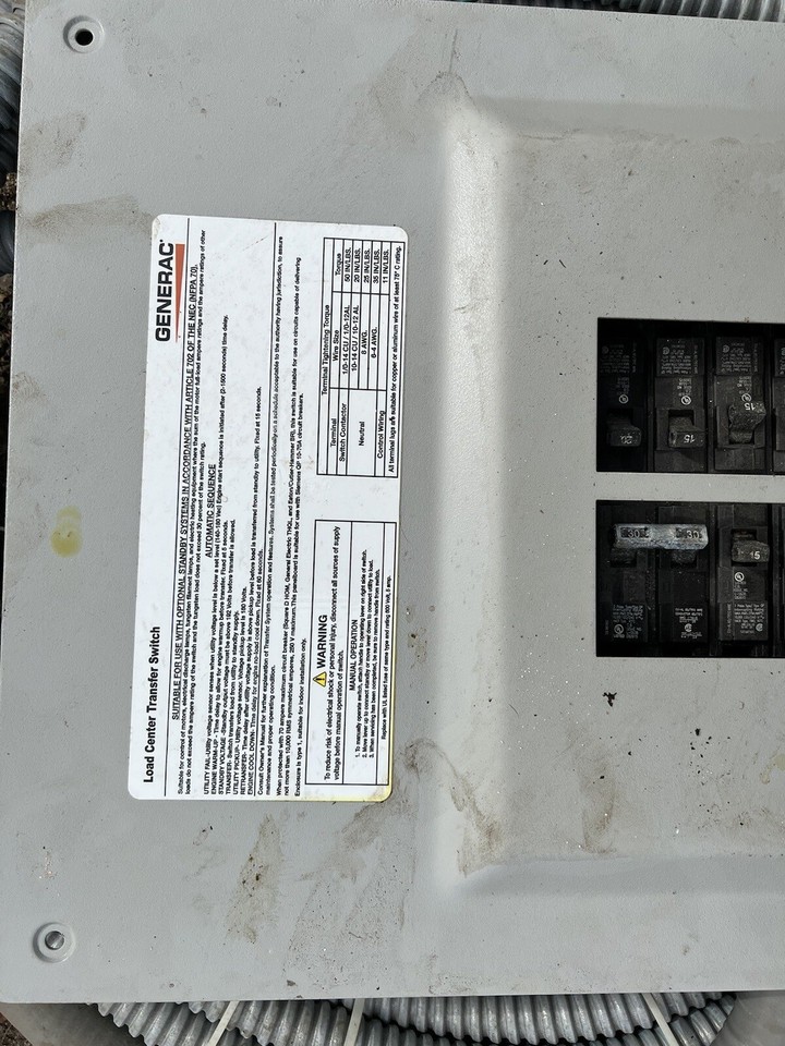 generac transfer switch 50 amp | eBay