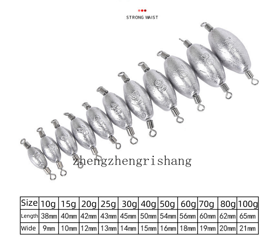 Fishing Weights Inline Weights Trolling Sinkers Swivel Weights Fishing Sinker | eBay