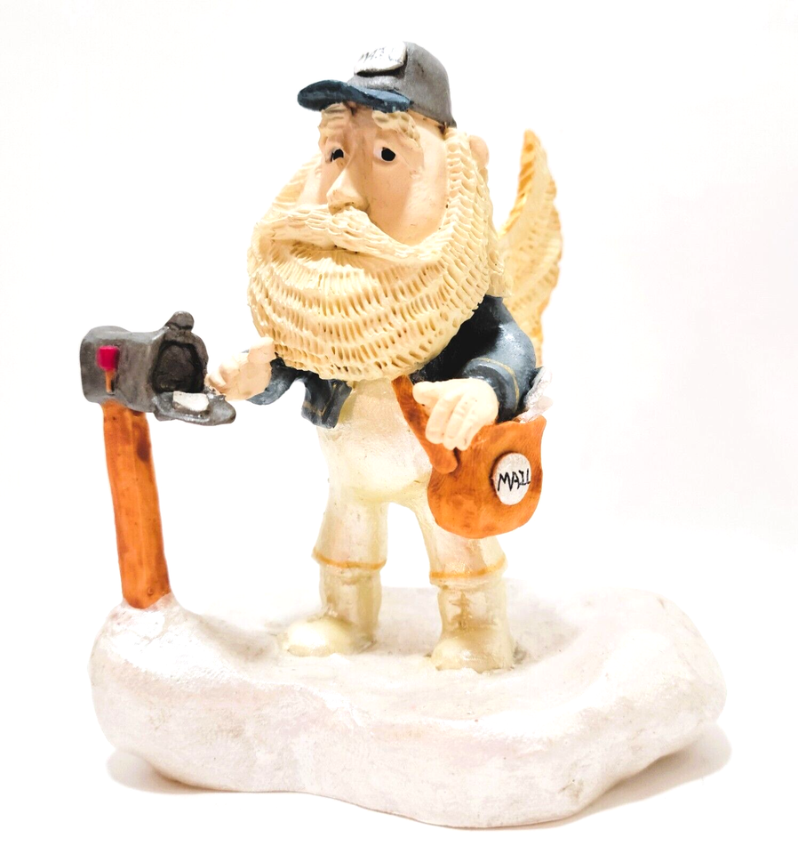 1996 Enesco Heavenly Host Santa Angel Mailman Christmas Figurine 4 ...