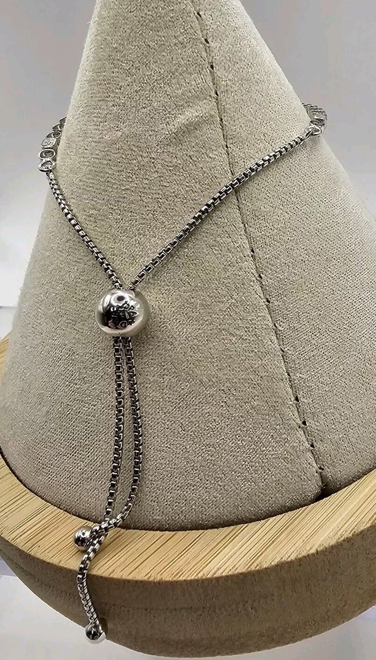 *BRAND NEW* Pandora Sterling Silver Sparkling Slider Tennis Bracelet ...