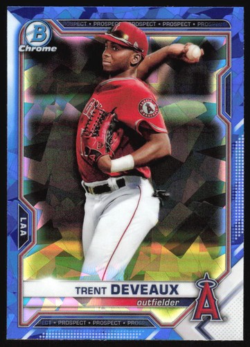 2021 Bowman Draft Sapphire Edition Trent Deveaux #BDC-133 Los Angeles ...
