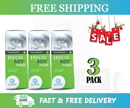 Hycosan Fresh Preservative Free Eye Drop 7.5ml-PACK OF 3 | eBay