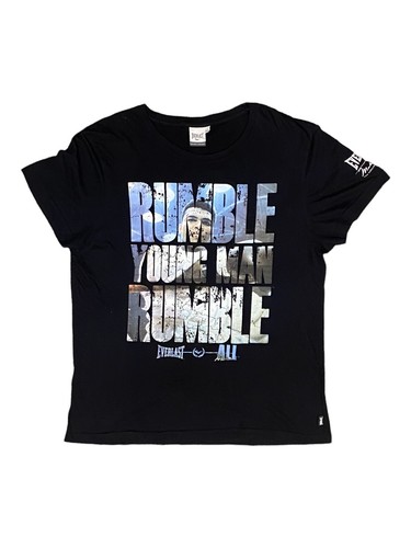 Everlast Muhammad Ali Rumble Young Man Rumble T-shirt Large Black ...