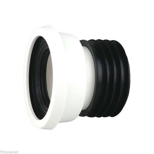 TOILET PAN CONNECTOR STRAIGHT 110MM 4" FOR TOILET PANS STRAIGHT PAN ...