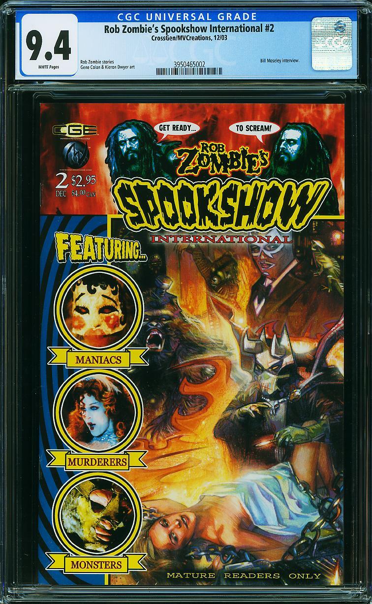 Rob Zombie's Spookshow International #2 (CGC 9.4 White) CrossGen Horror ...