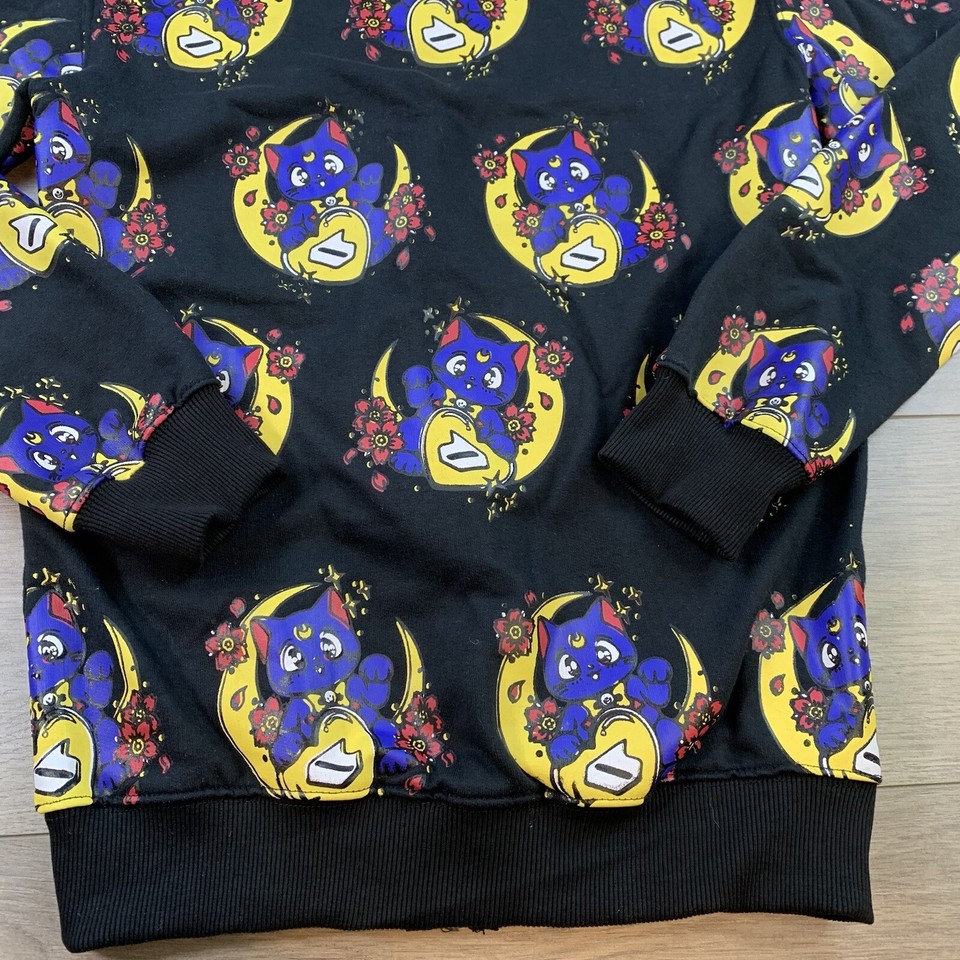 Demon Basement Sailor Moon Luna Full Zip All Over Print Hoodie Women’s ...