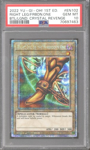 YuGiOh Right Leg Forbidden One BLCR-EN102 1st Starlight Exodia PSA 10 ...