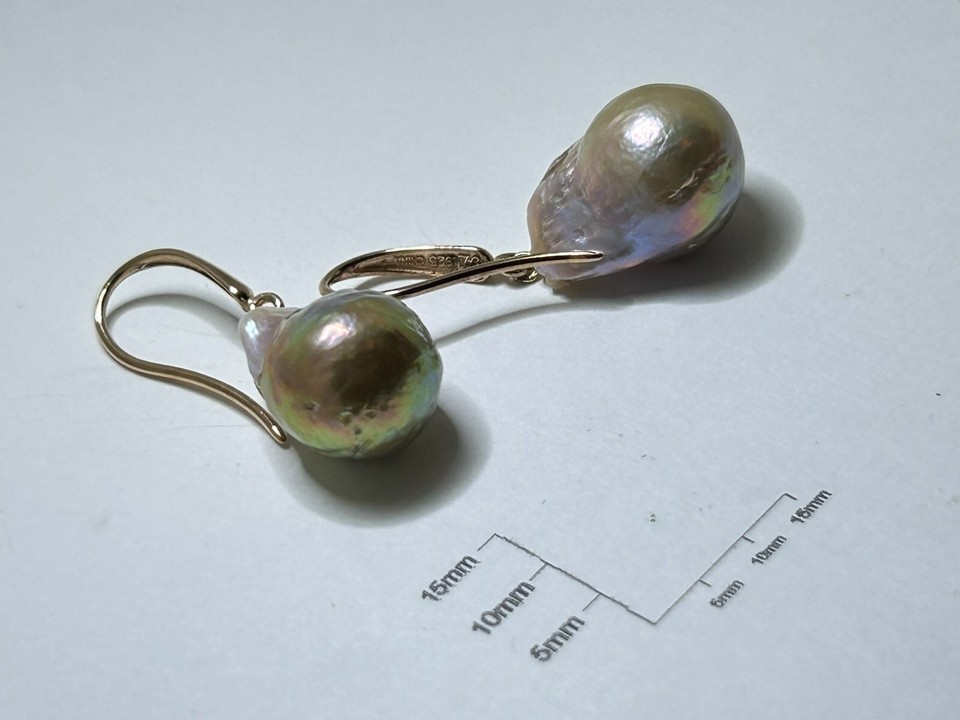 Honora Silver (Gold Plated) Baroque Ming Pearl Earring | eBay