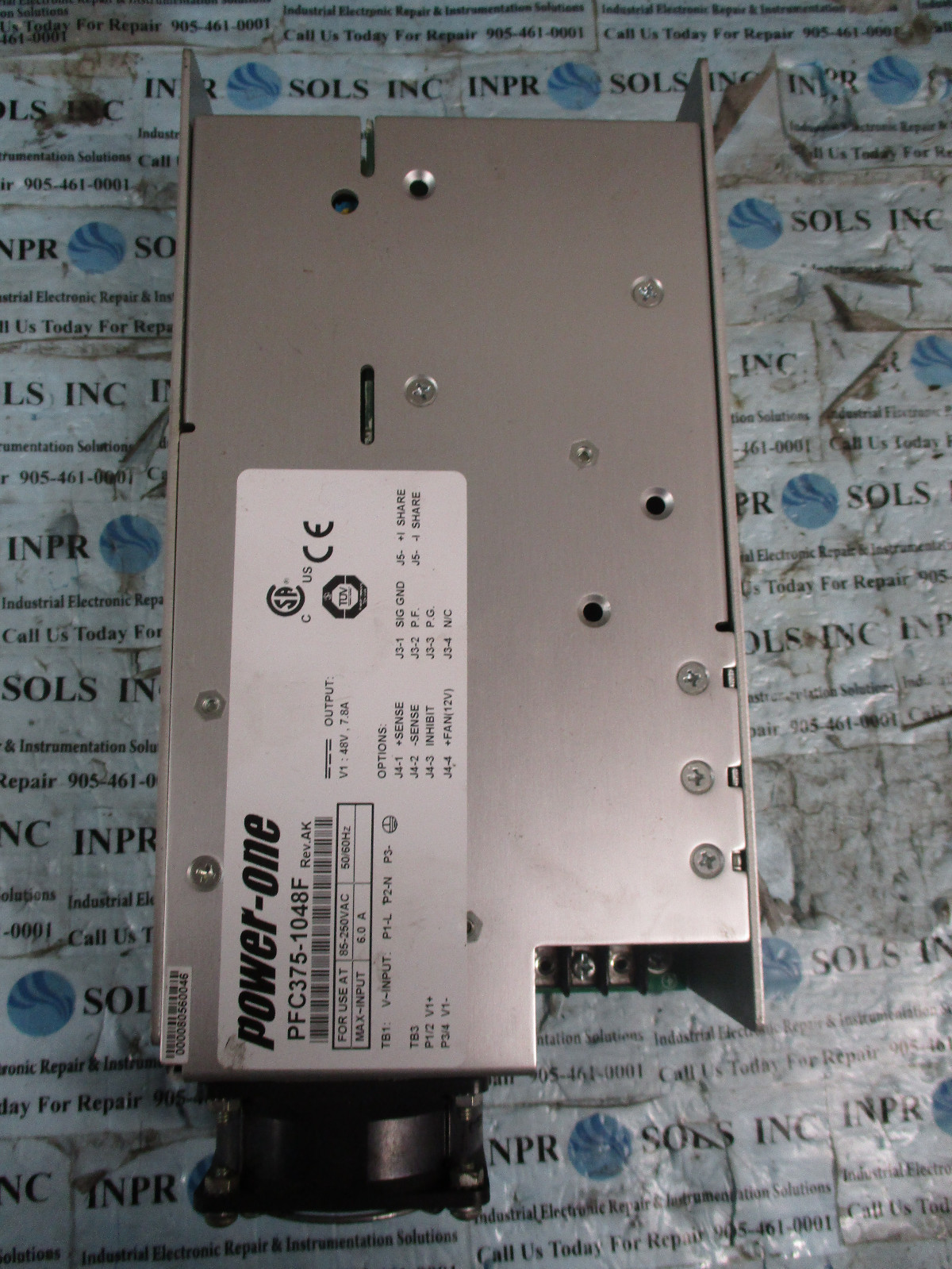 Power-one PFC375-1048F DC Power Supply 48VDC 7.8Amp INPUT: 85-250VAC | eBay