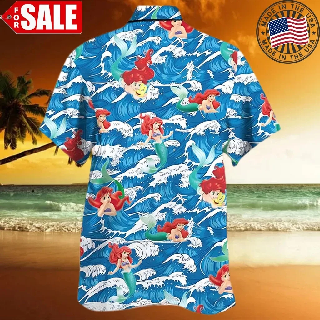 Disney Hawaiian Shirt Summer Beach Little Mermaid Disney Aloha | ID ...
